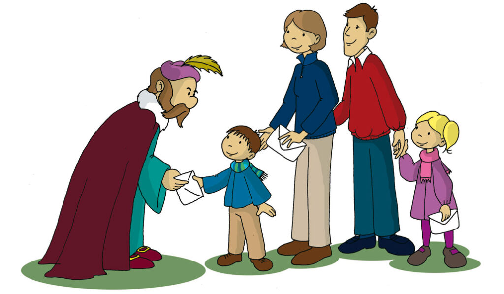 Pajes reales en la fiesta de las familias - Alfa y Omega