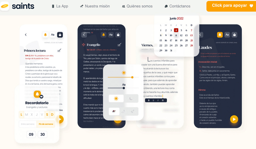 Saints, una aplicación «para la vida de oración del creyente» - Alfa y ...